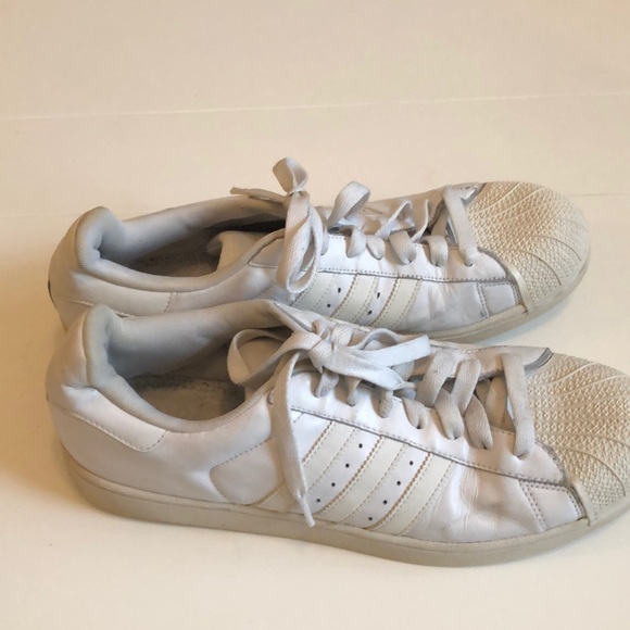 adidas | Shoes | Adidas White Clamshell Classic Sneaker Las | Poshmark